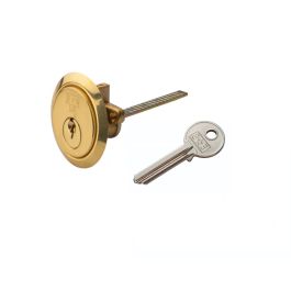 Polished Brass Standard Rim Cylinder – Eurospec