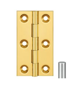 Simonswerk 0962 Solid Drawn Unwashered Brass Butt Hinges 63.5mm X 38mm C/W Screws Satin Brass